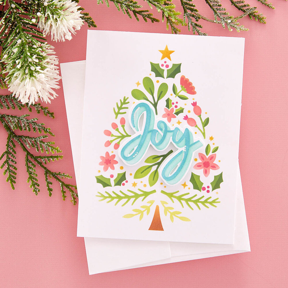 Spellbinders Stencil & Die Bundle - Joy Tree The Layered Christmas Stencils
