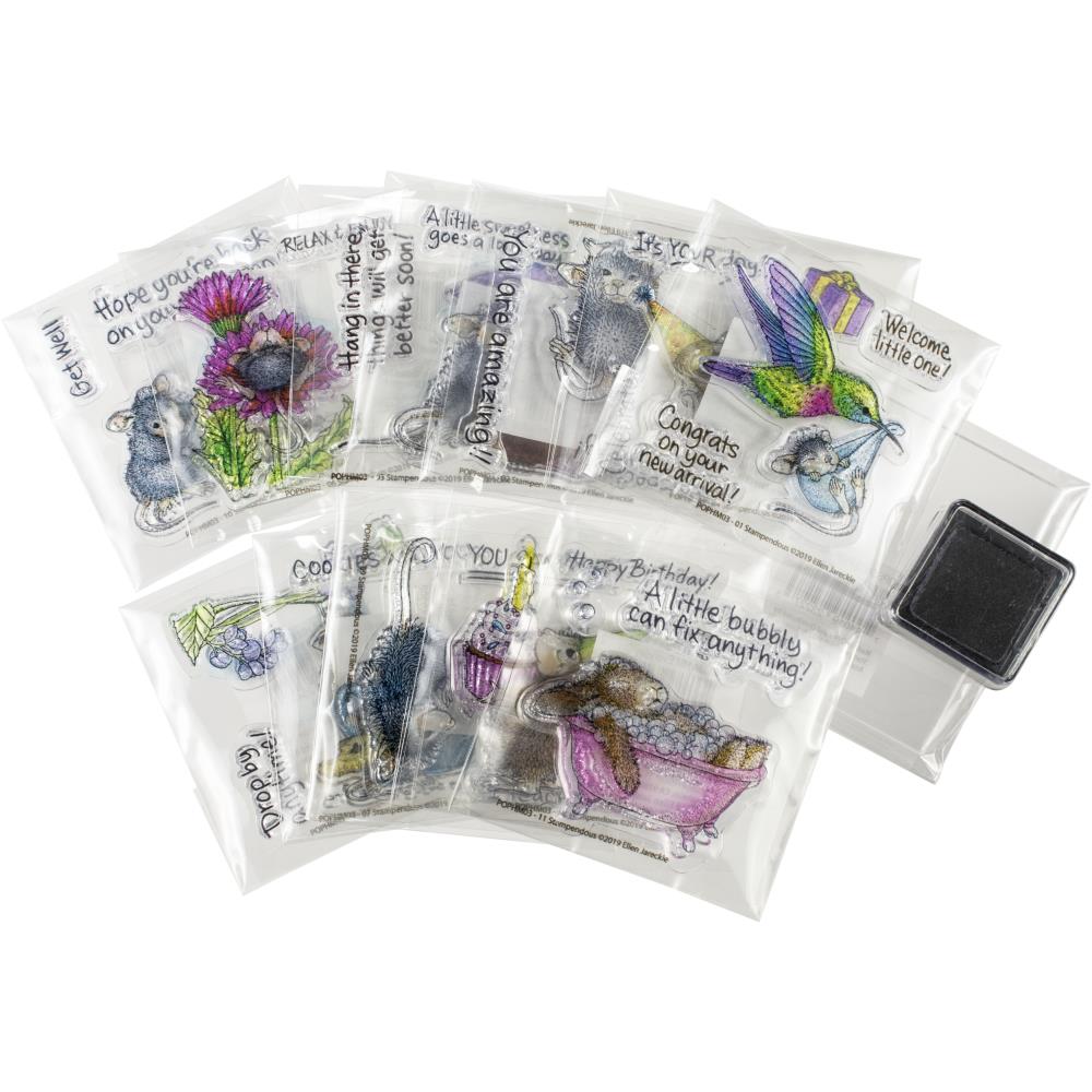 Stampendous House Mouse Mini Clear Stamp Set - Everyday