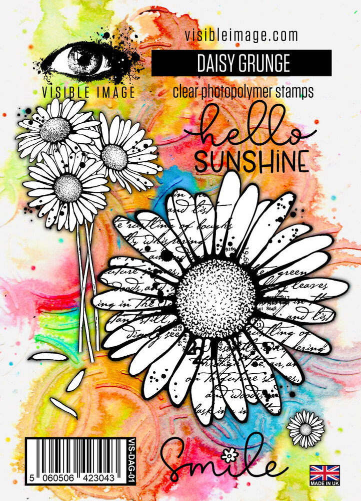 Visible Image - Daisy Grunge A6 Stamp Set (VIS-DAG-01)